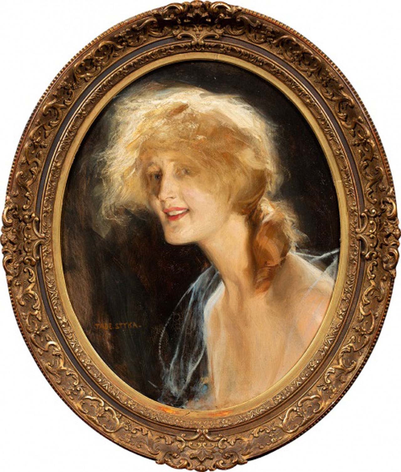 Tadé Styka | Portret Blondynki | MutualArt