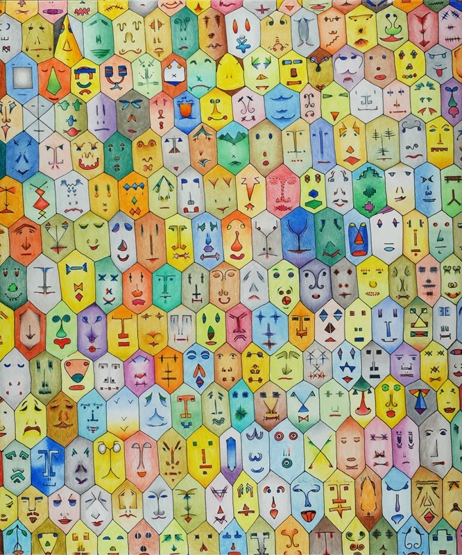 Alighiero Boëtti | FACCINE COLORATE (1978) | MutualArt