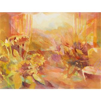 Hazel Nagl | STILL LIFE OF SUNFLOWERS | MutualArt