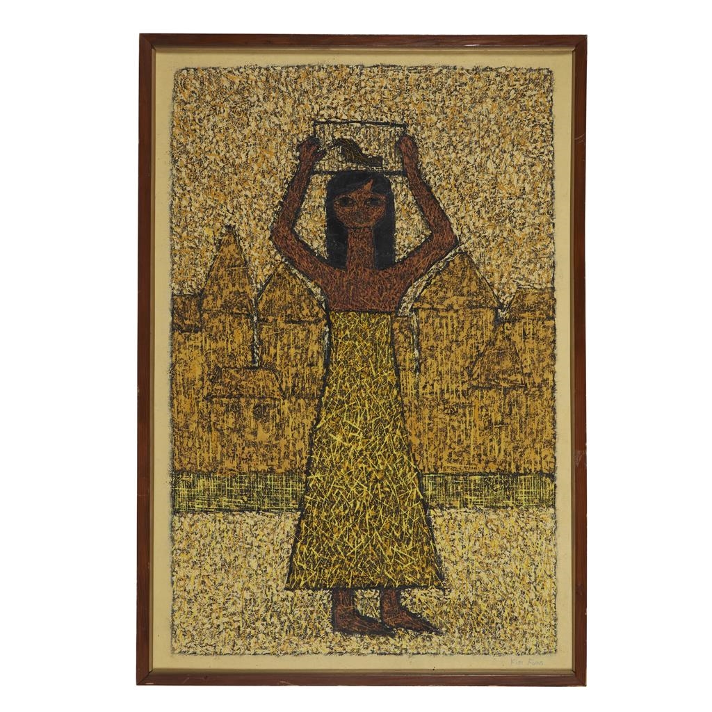 Kim Foon | GIRL WITH BIRDCAGE | MutualArt