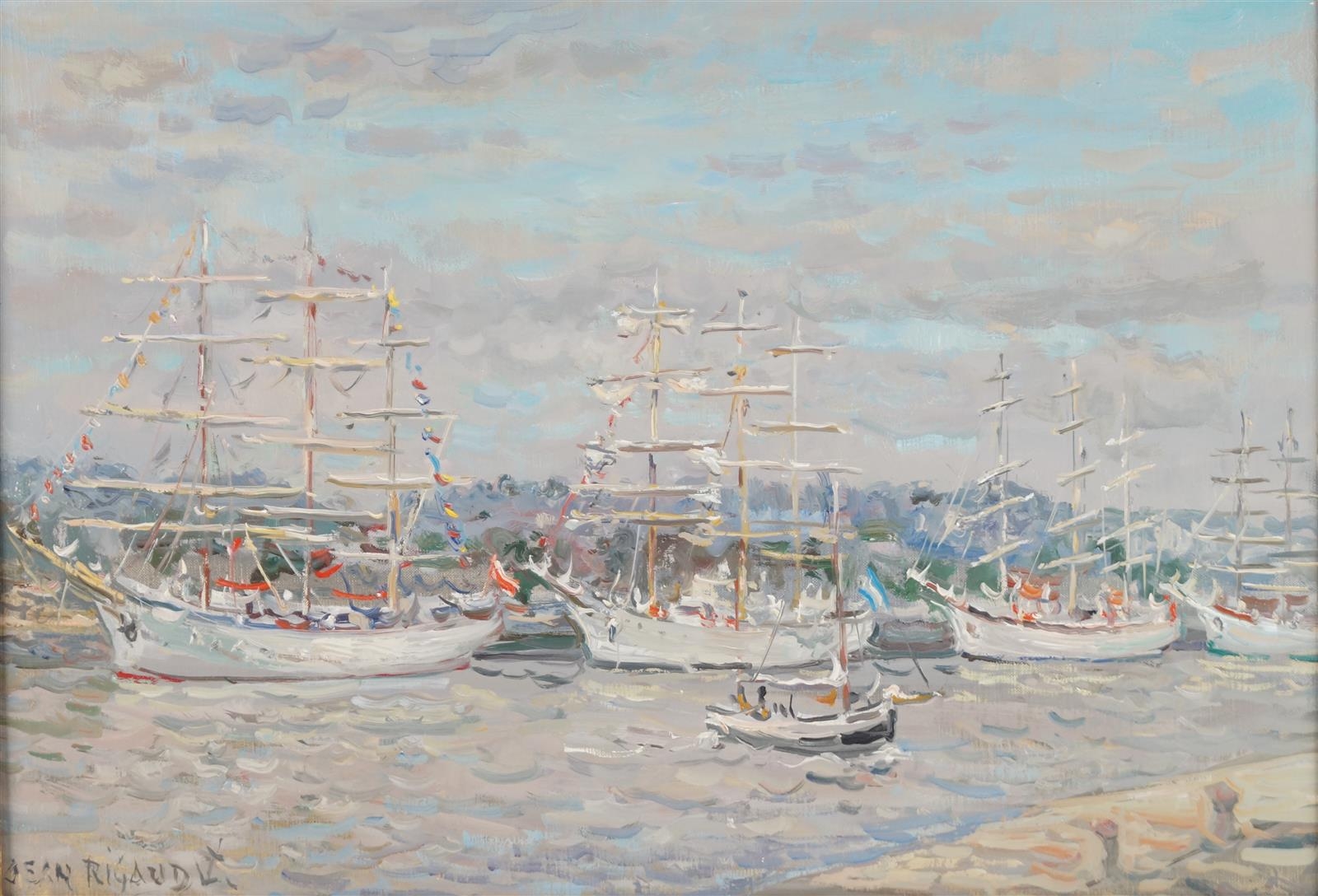 Jean Rigaud | Rouen, les grand voiliers (1989) | MutualArt