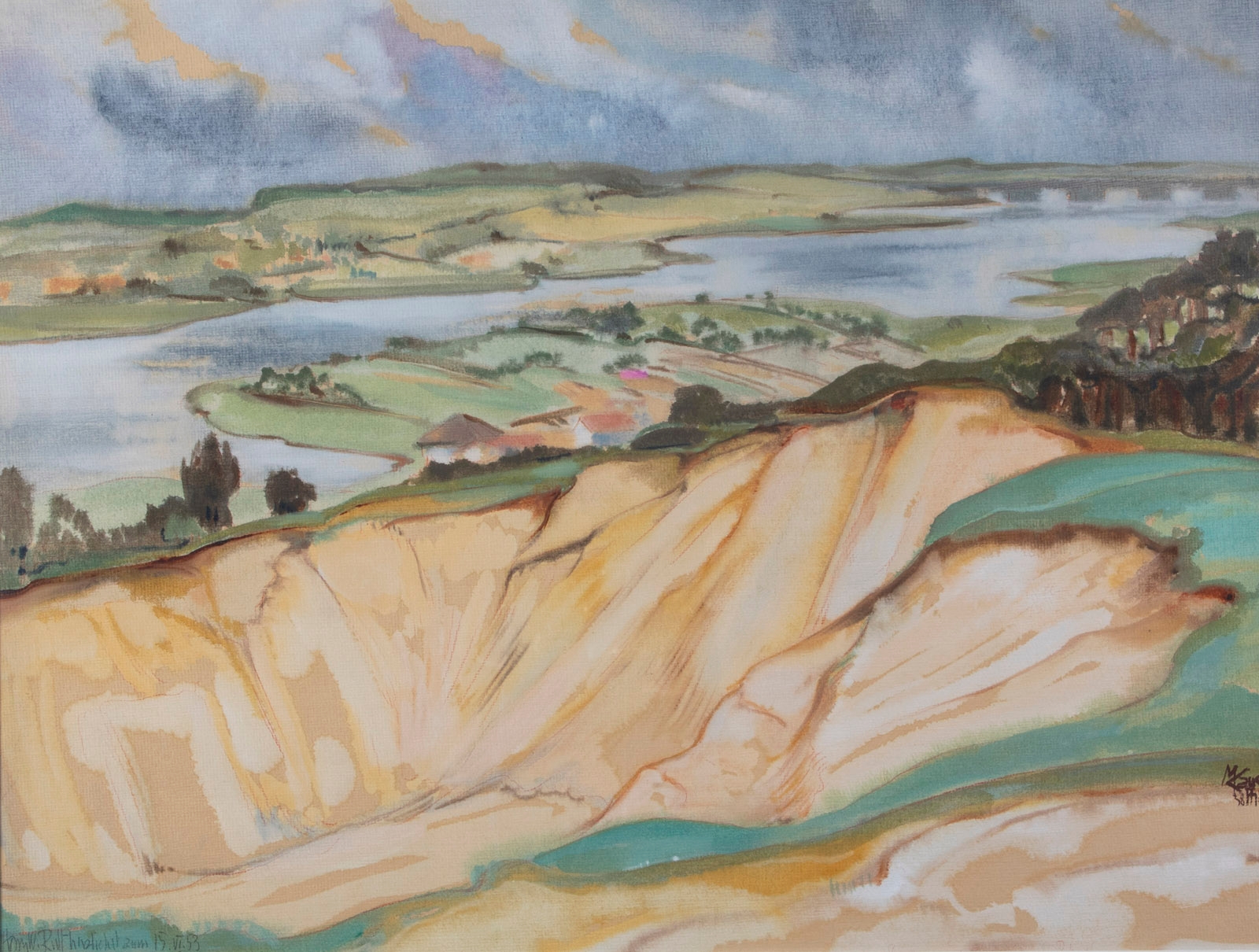 Max Kaus | Landscape (1953) | MutualArt