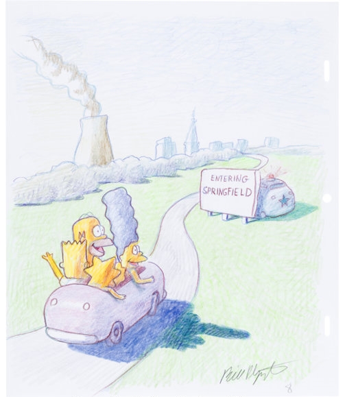 Bill Plympton | Two works: The Simpsons (2019) | MutualArt