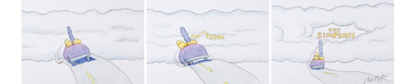 Bill Plympton | Three works: The Simpsons (2019) | MutualArt