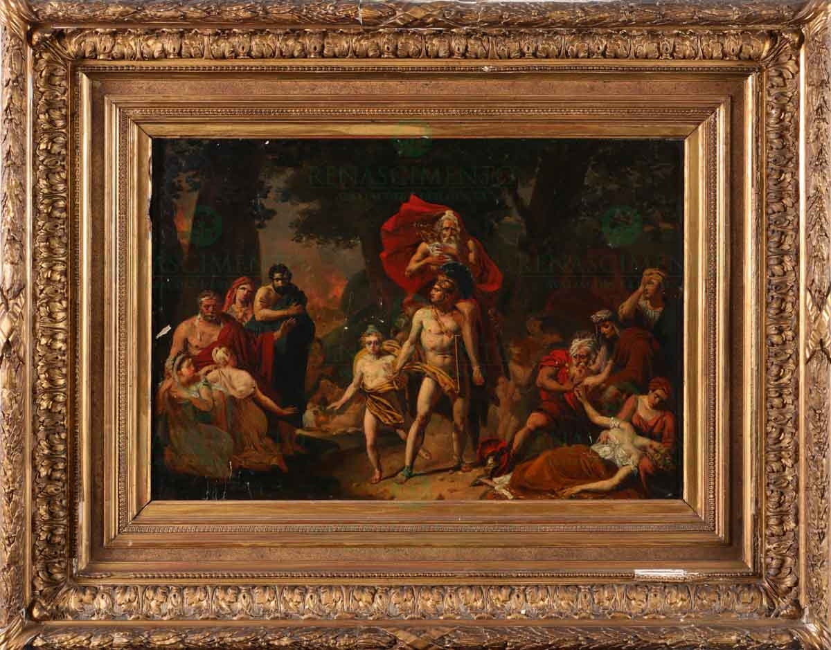 French School, 19th Century | AENEAS CARRYING HIS FATHER ANCHISES ...