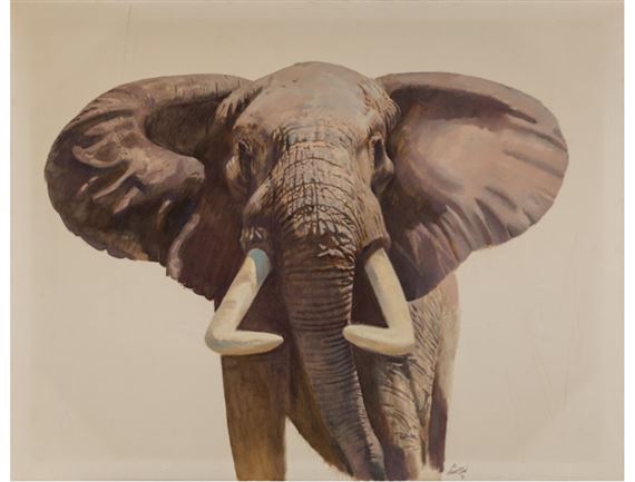 Albert W. Hampson | African Elephant (1976) | MutualArt