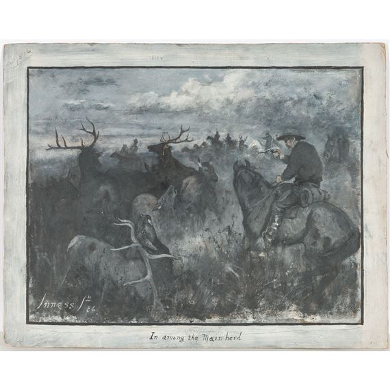 George Inness, Jr. | In among the Main Herd (1886) | MutualArt