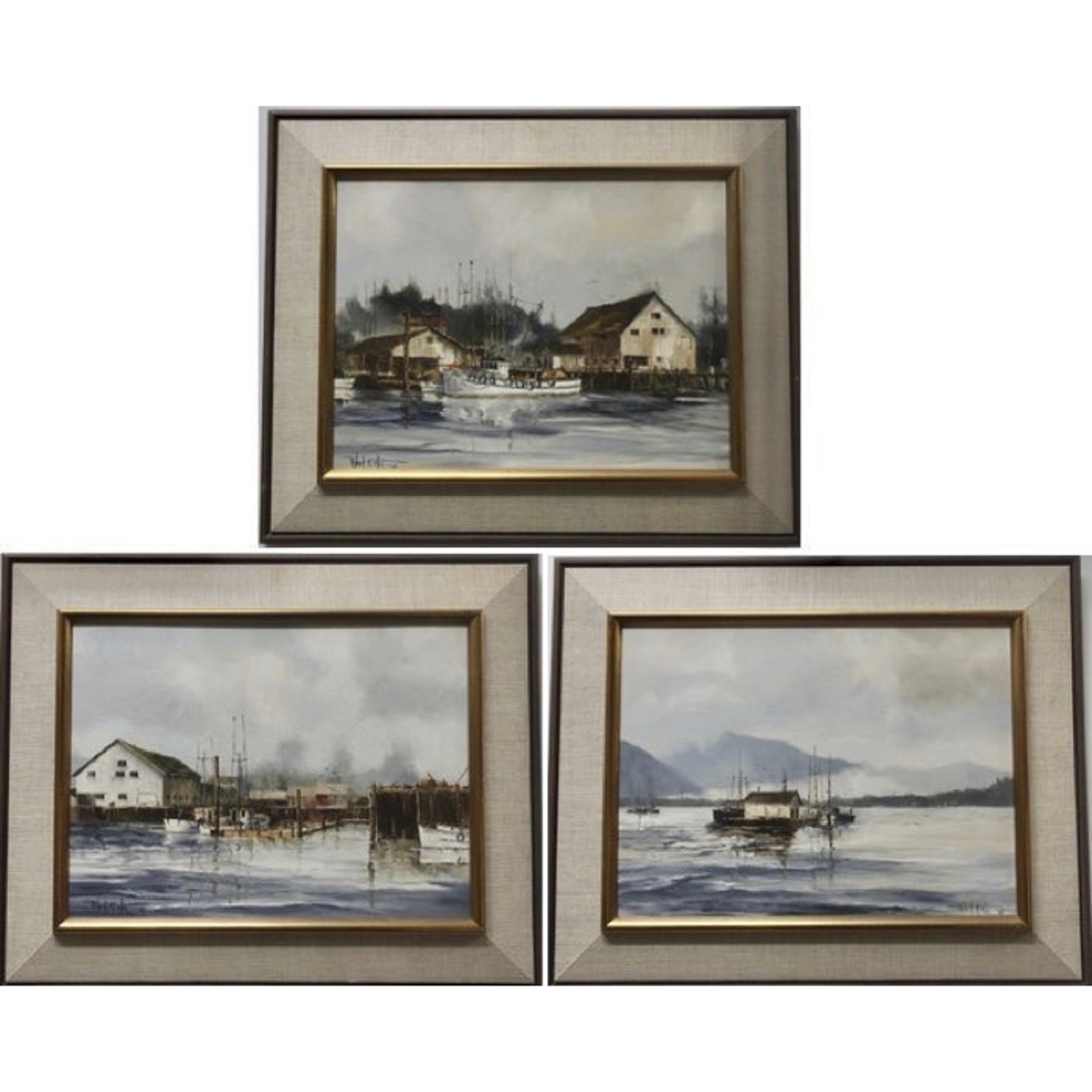 Robert McVittie | VIEW OF SOOKE GILL NETTERS AT SOOKE AND NET FLOATS AT ...