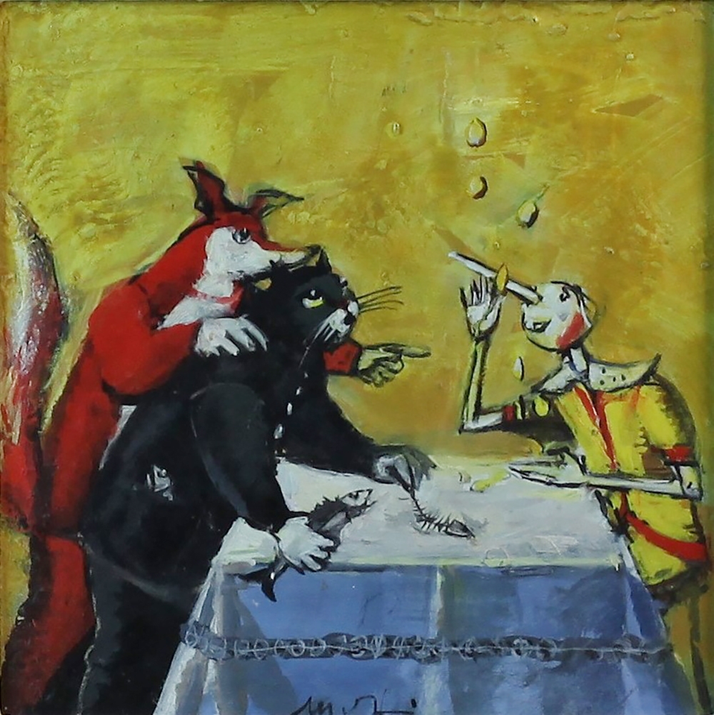 Mario Madiai | Il Gatto la Volpe e Pinocchio (2013) | MutualArt