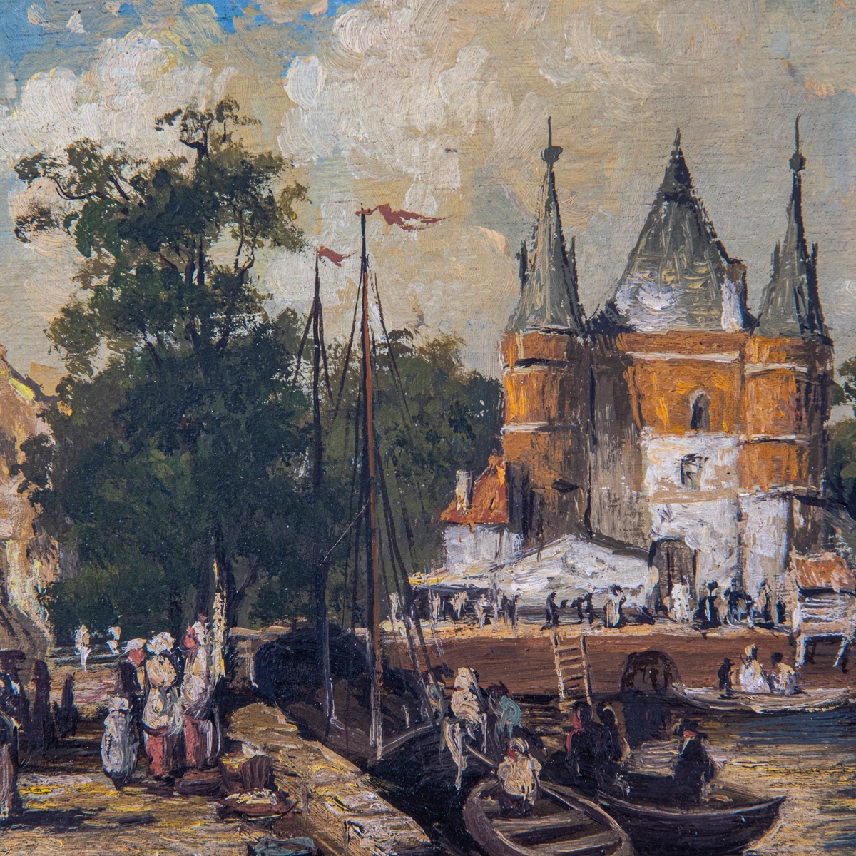 Valentin Sorei | Harbor Scene, | MutualArt
