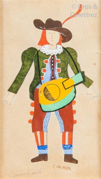 Georges Valmier | Le joueur de vielle | MutualArt