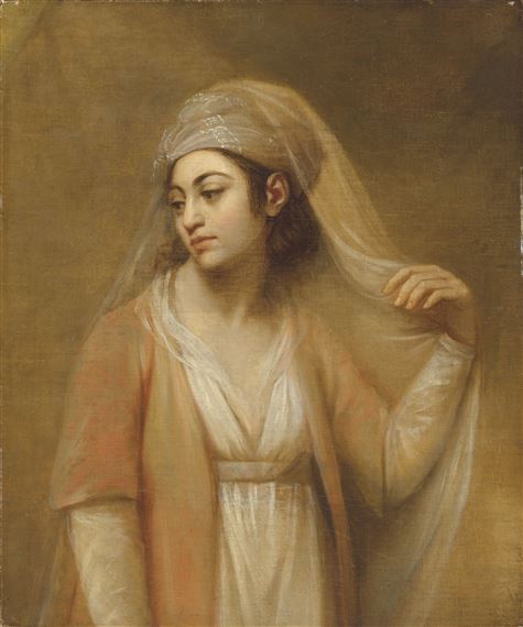 Anglo-Indian School, 18th Century | Portrait of a young lady, half ...