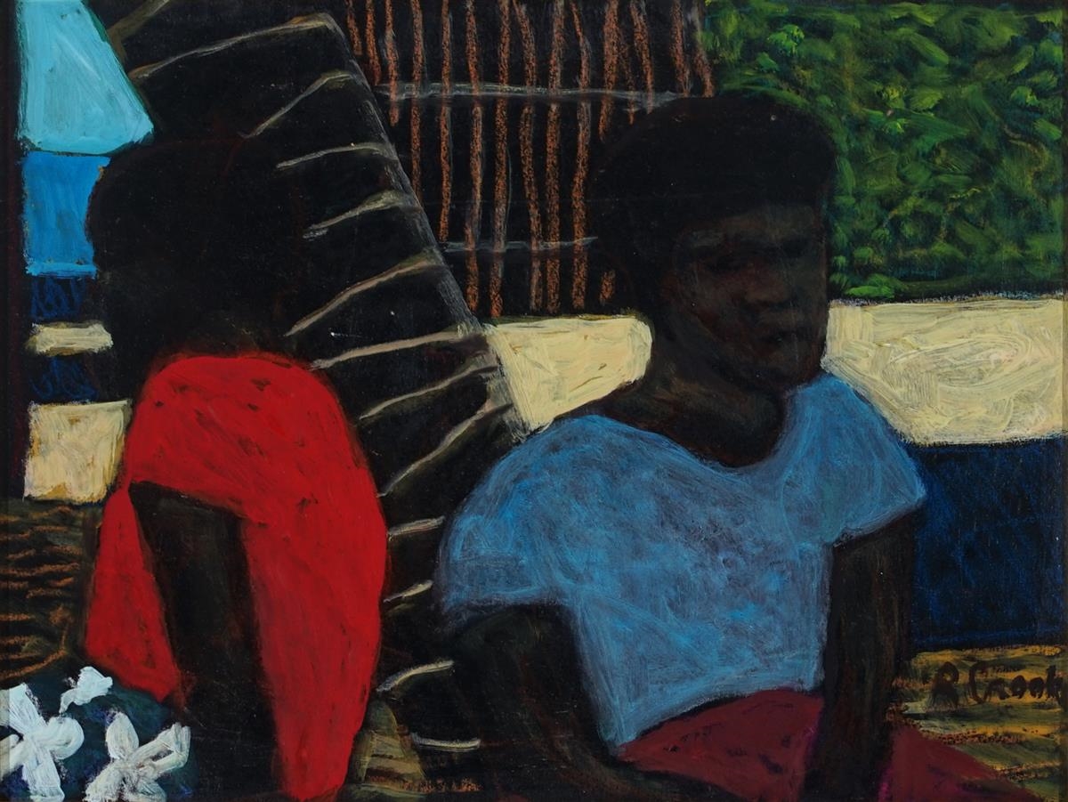 Ray Crooke | Island Village Scene | MutualArt