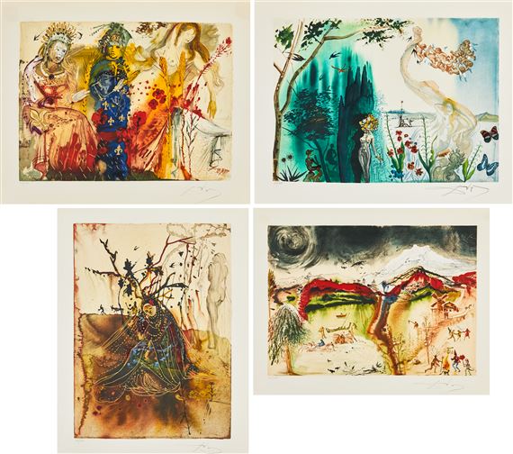 Salvador Dalí | Four Works: The Four Seasons (1972) | MutualArt