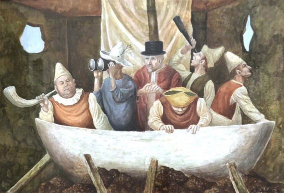 Anatol Gurewitsch | The Clown Boat (1979) | MutualArt