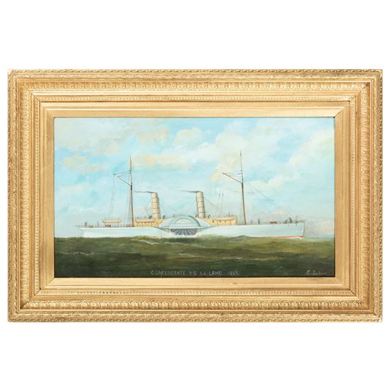 E. Jackson | Confederate Blockade Runner P.S. Colonel Lamb at Sea, 1865 ...