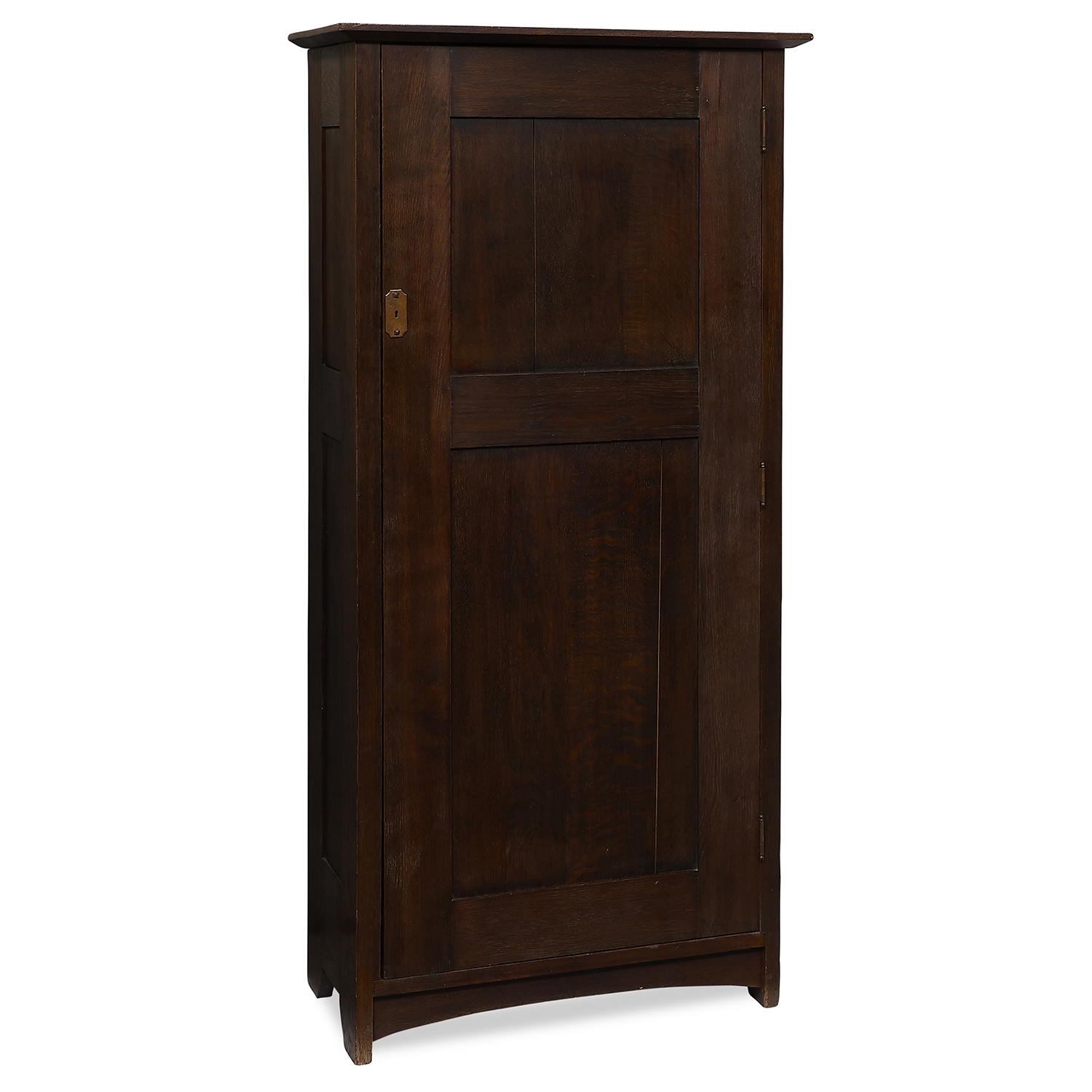 Gustav Stickley | early wardrobe with panel door | MutualArt