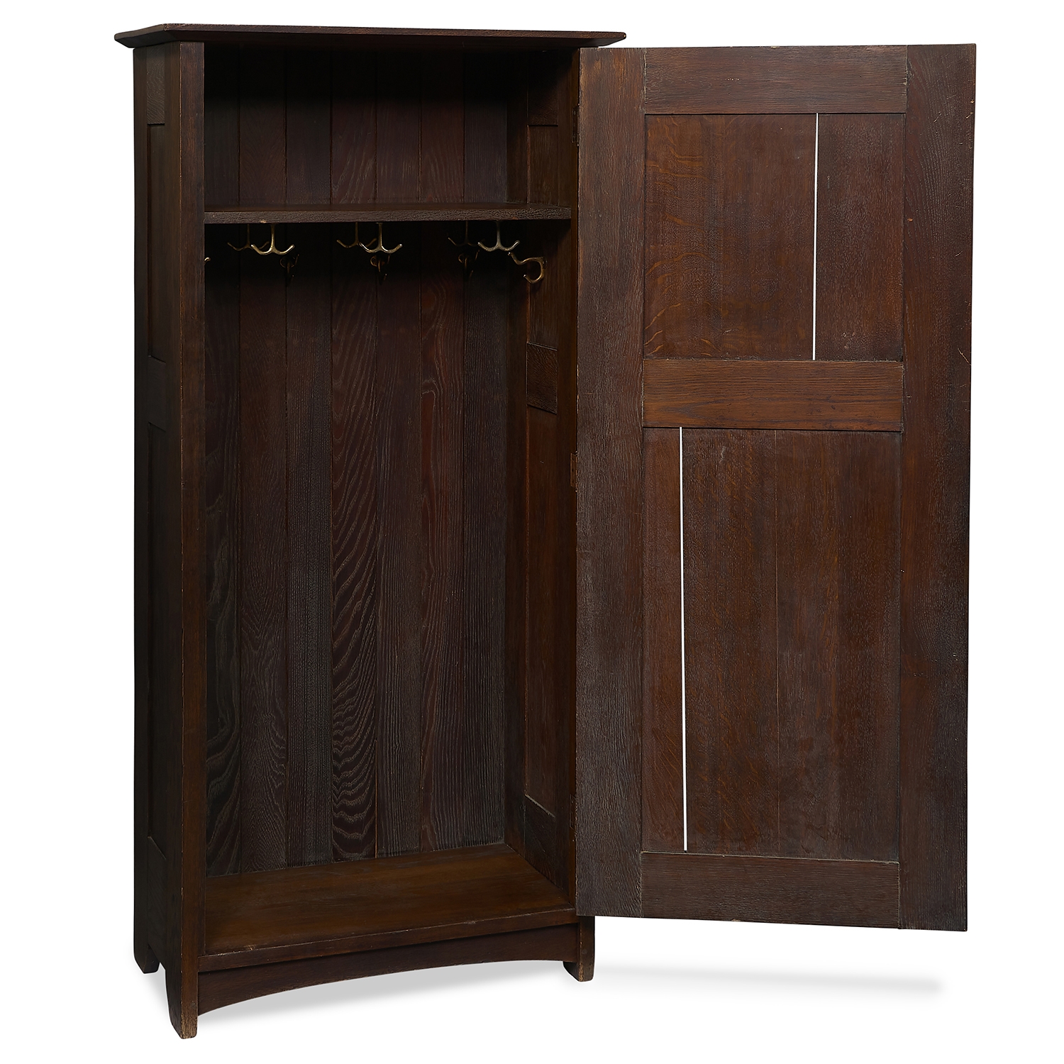 Gustav Stickley | early wardrobe with panel door | MutualArt