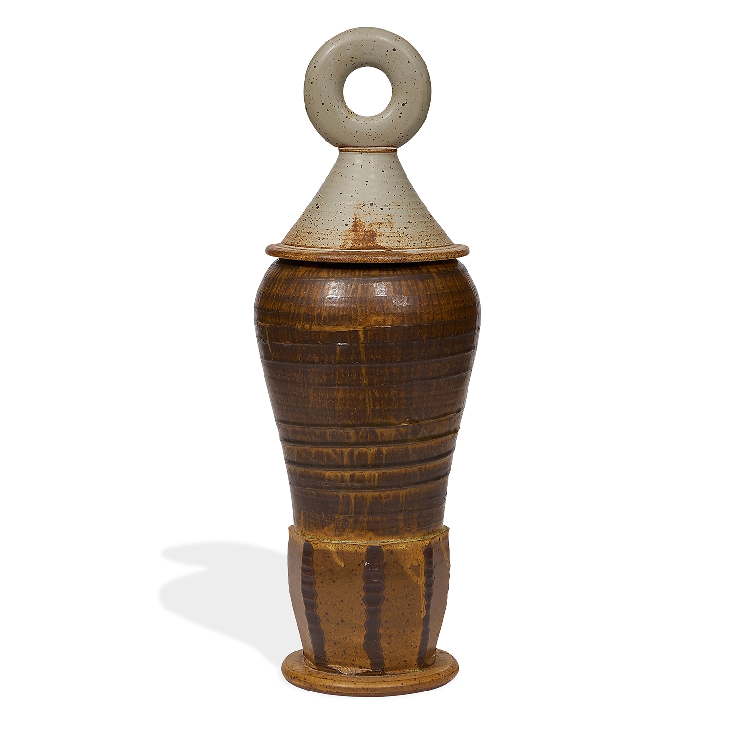 Val Cushing | monumental lidded vessel | MutualArt