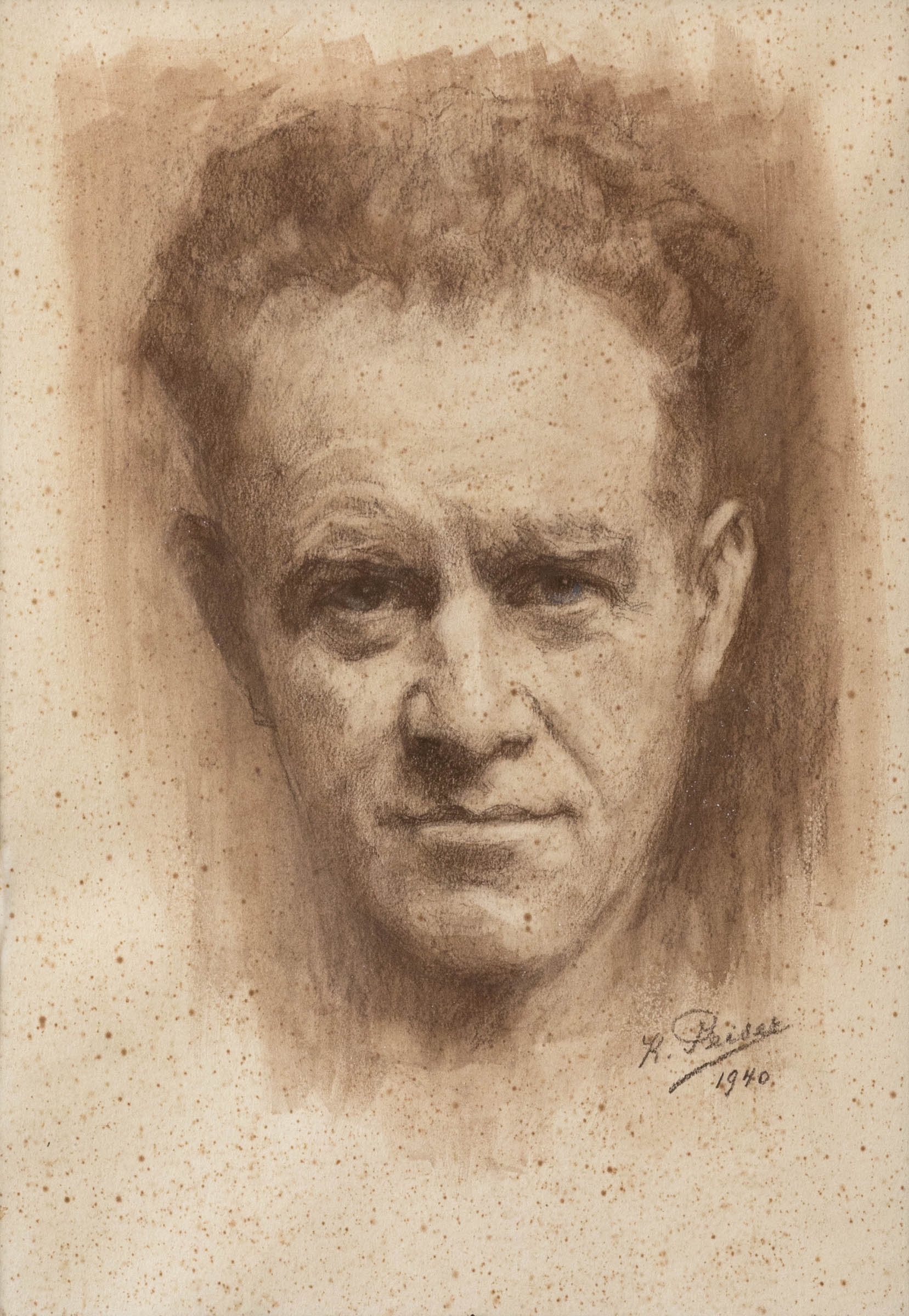 Kurt Peiser | Portrait (self portrait?), 1940 (1940) | MutualArt