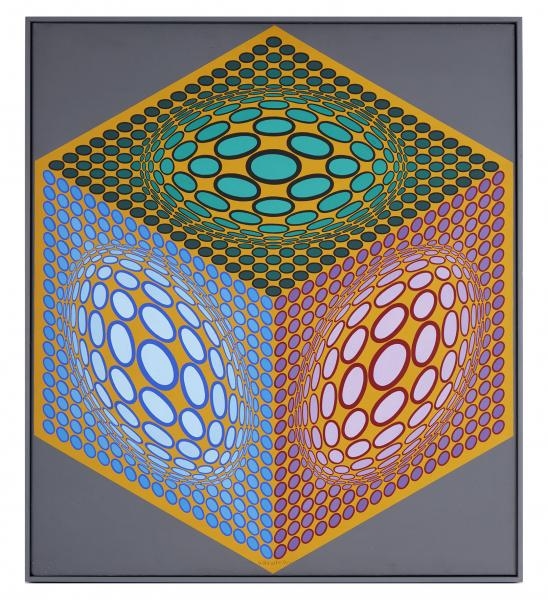 Victor Vasarely | Sakk (1988) | MutualArt