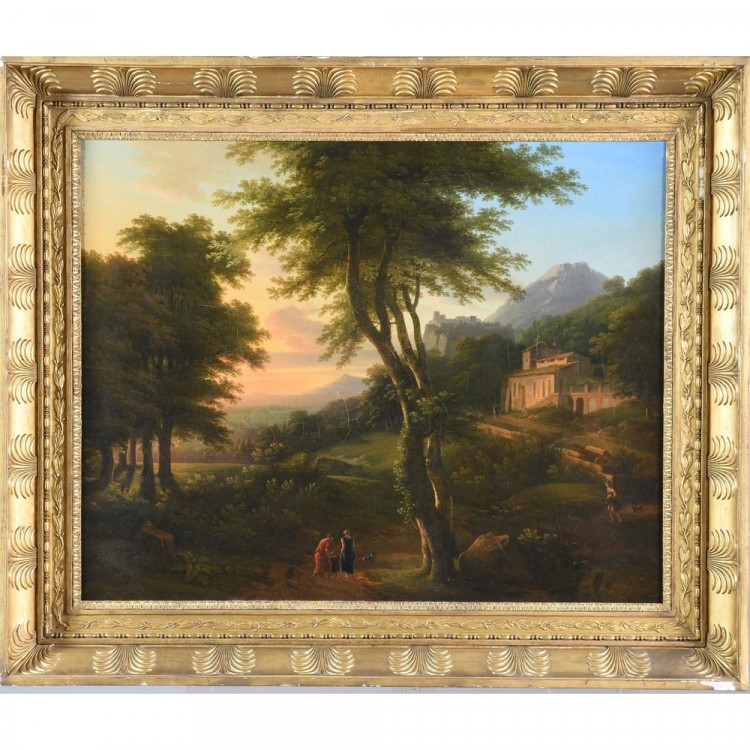 Louis Philippe Crepin | Paire de jolis paysages animés | MutualArt