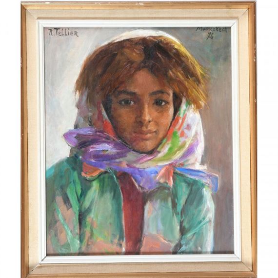 Raymond Tellier | Jeune fille marocaine (1976) | MutualArt