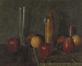 Toshiro Aoki | Jar of Dutch Liquor and Apple (1979) | MutualArt
