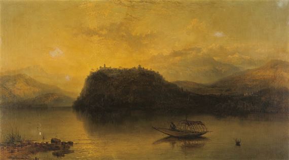George Edwards Hering | Italian lake scene | MutualArt