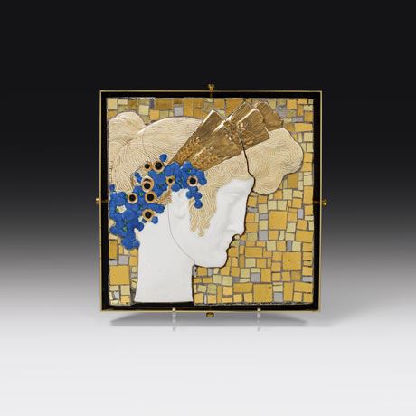 Leopold Forstner | Girl's head with ear of corn (Circa 1912) | MutualArt