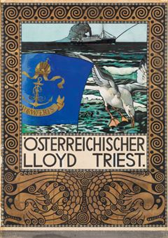 Leopold Forstner | Design for a poster for the Austrian LLoyd Triest ...