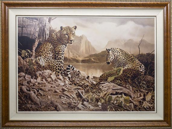 Craig Bone | Depicting a mountainous African landscape with two ...