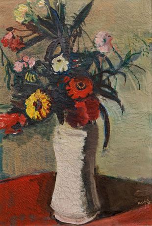Georges Kars | Flowers in a White Vase (1935) | MutualArt