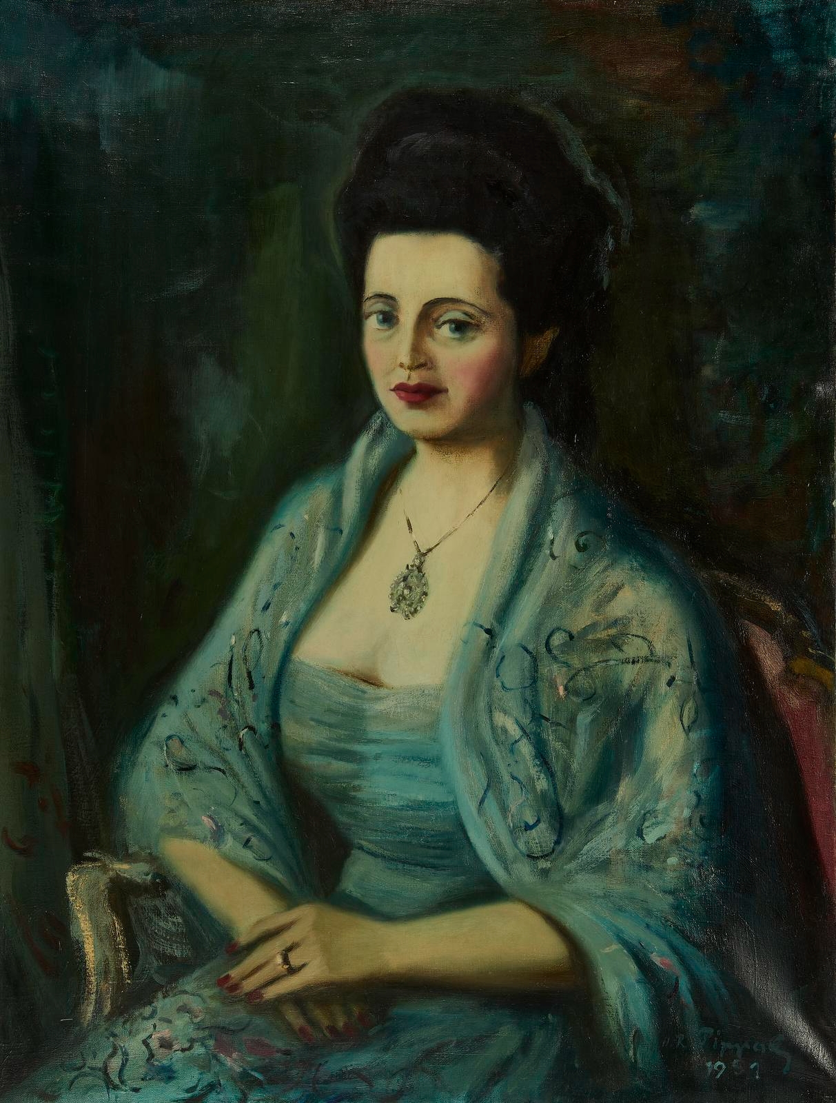 Hans Robert Pippal | Portrait de Femme (1951) | MutualArt