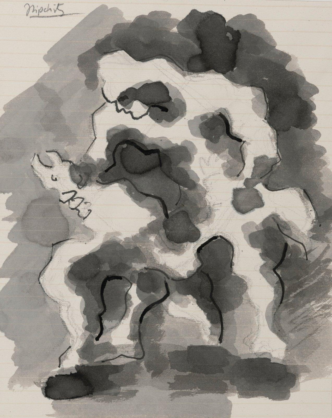 Jacques Lipchitz | Study for Prometheus overthrowing the vulture (1935 ...