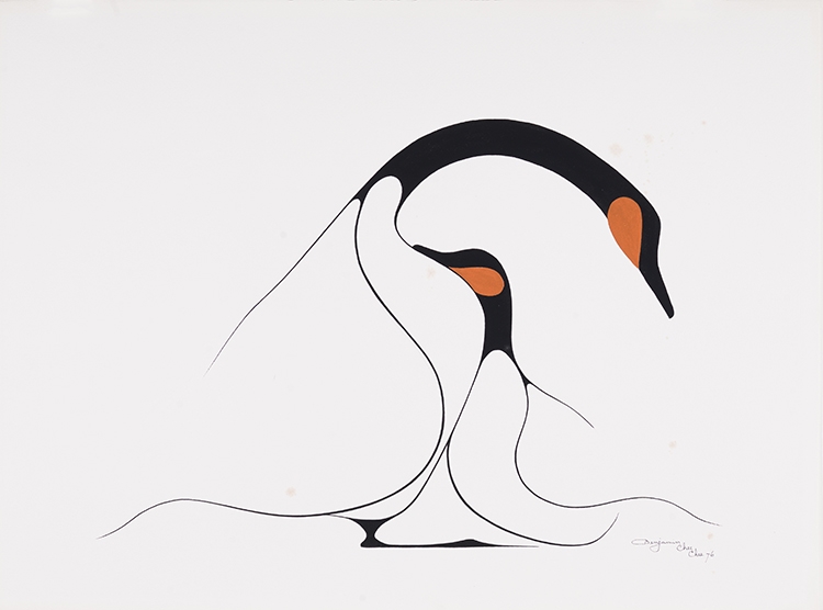 Benjamin Chee Chee | Canada Goose in Flight (1976) | MutualArt
