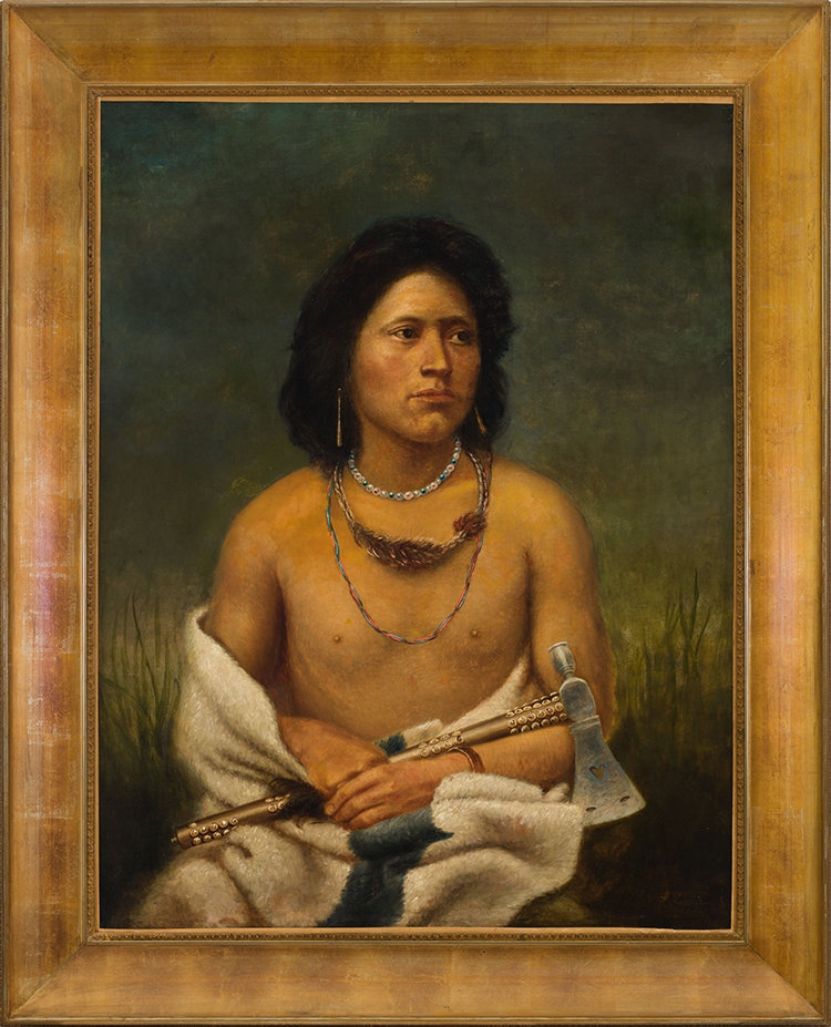 Frederick Arthur Verner | Brave of the Sioux Tribe (1870) | MutualArt