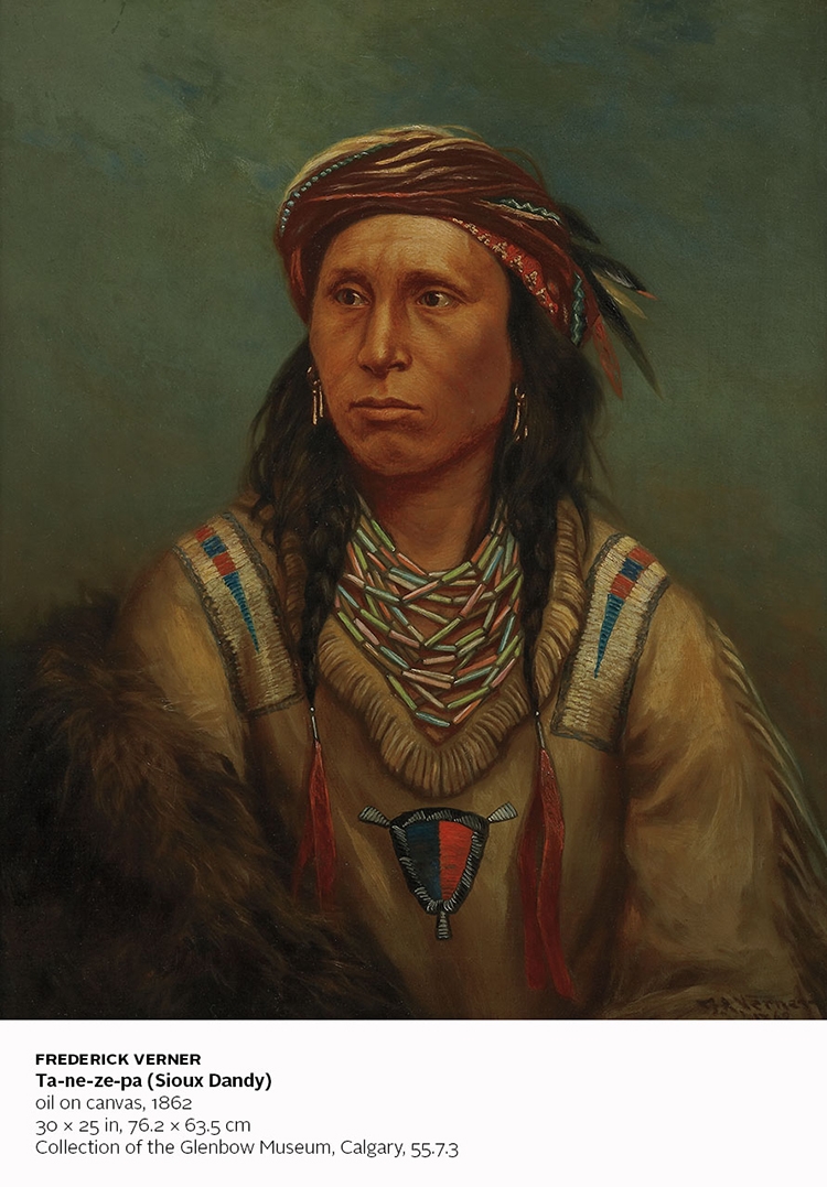 Frederick Arthur Verner | Brave of the Sioux Tribe (1870) | MutualArt