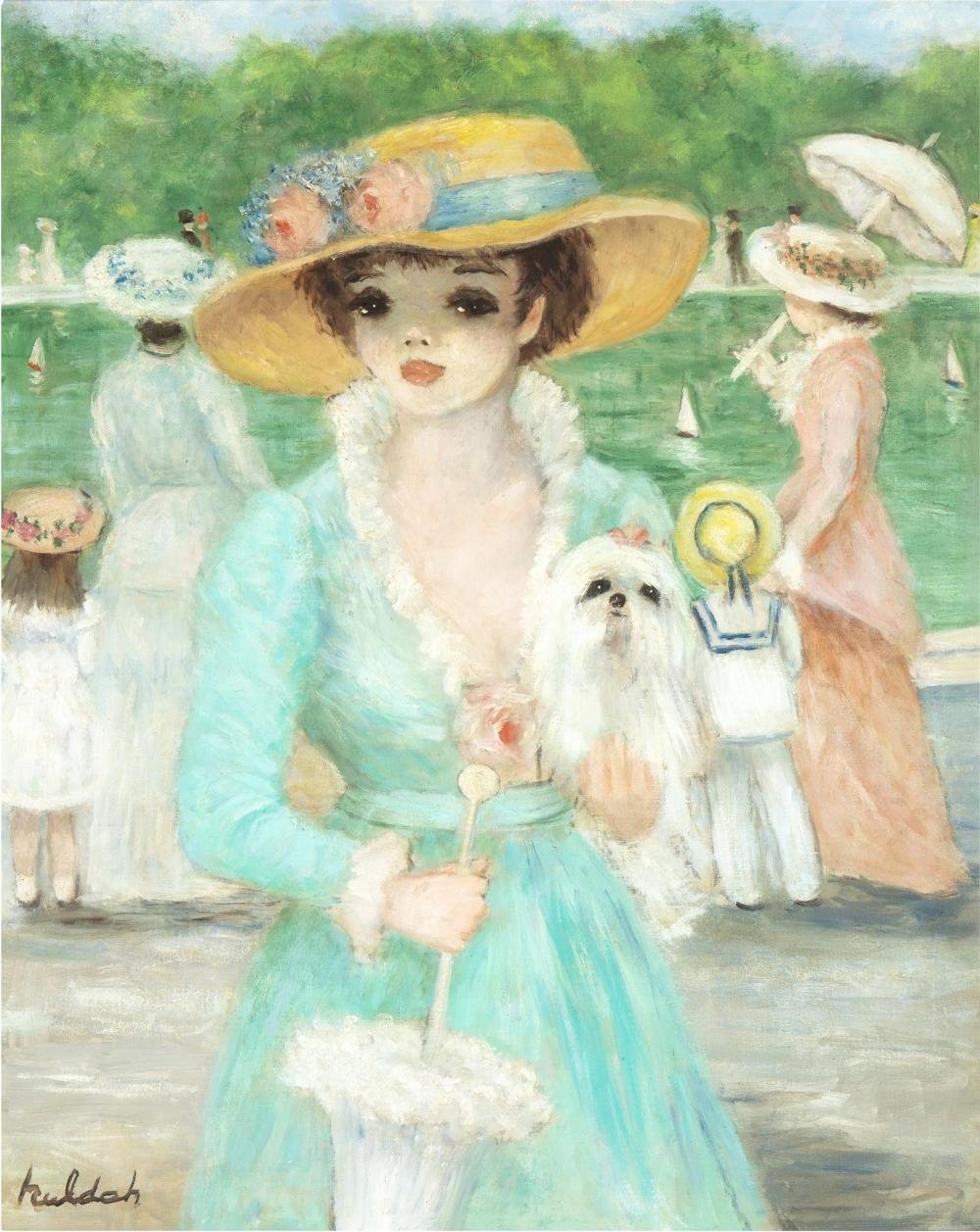 Huldah Cherry Jeffe | At the Market | MutualArt