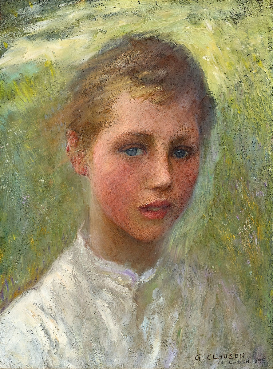 George Clausen | A Village Boy (1899) | MutualArt