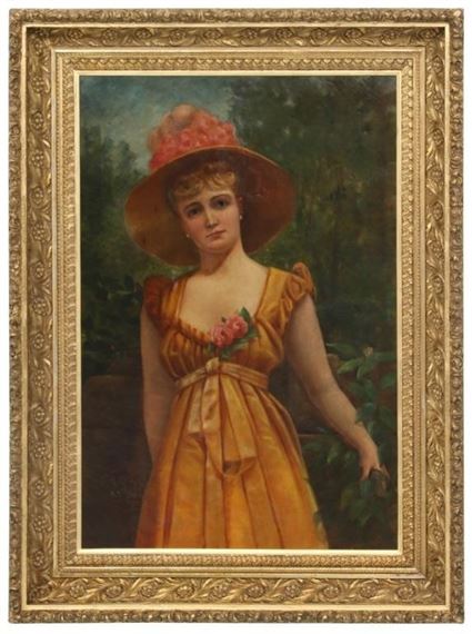 Nicholas Alden Brooks | Portrait of a Woman (1889) | MutualArt