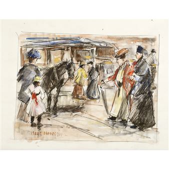 Israëls Isaac | Dancer in pink veils | MutualArt