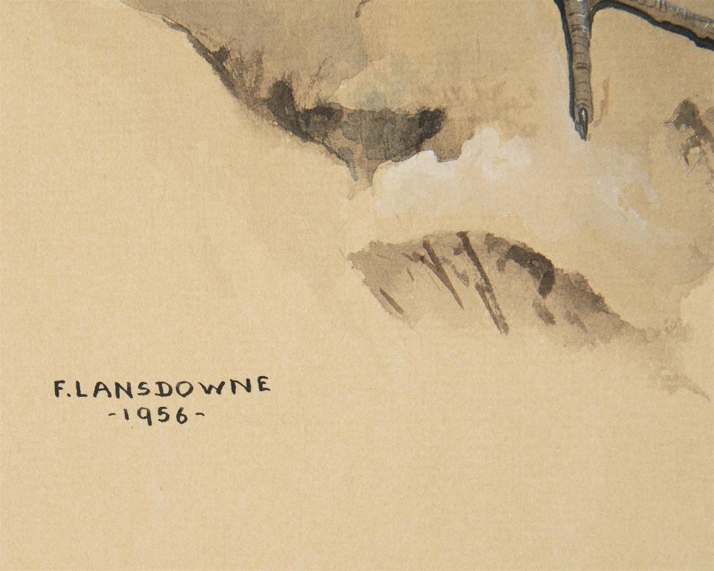 James Fenwick Lansdowne | Quail with butterfly (1956) | MutualArt