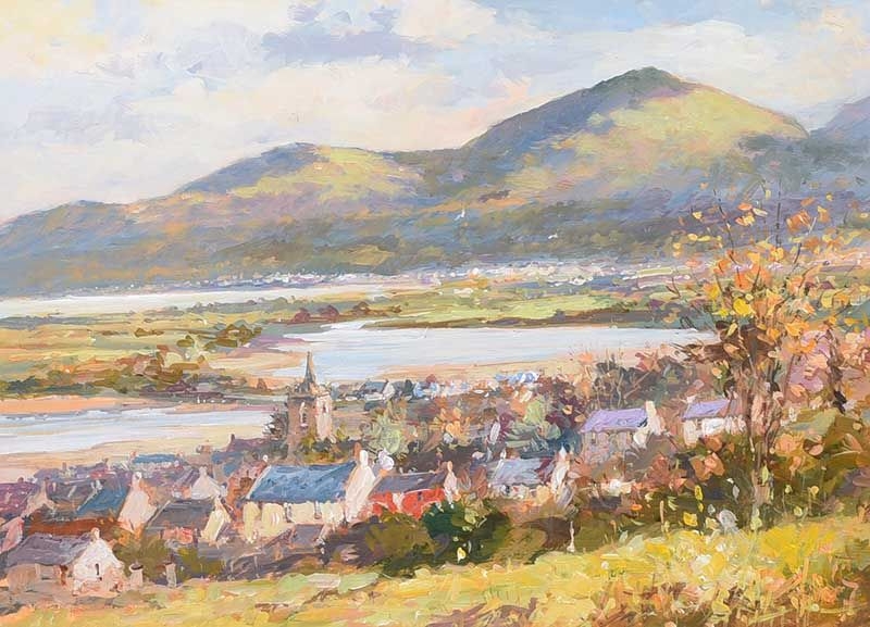 Colin Gibson | THE MOURNES FROM DUNDRUM CASTLE | MutualArt