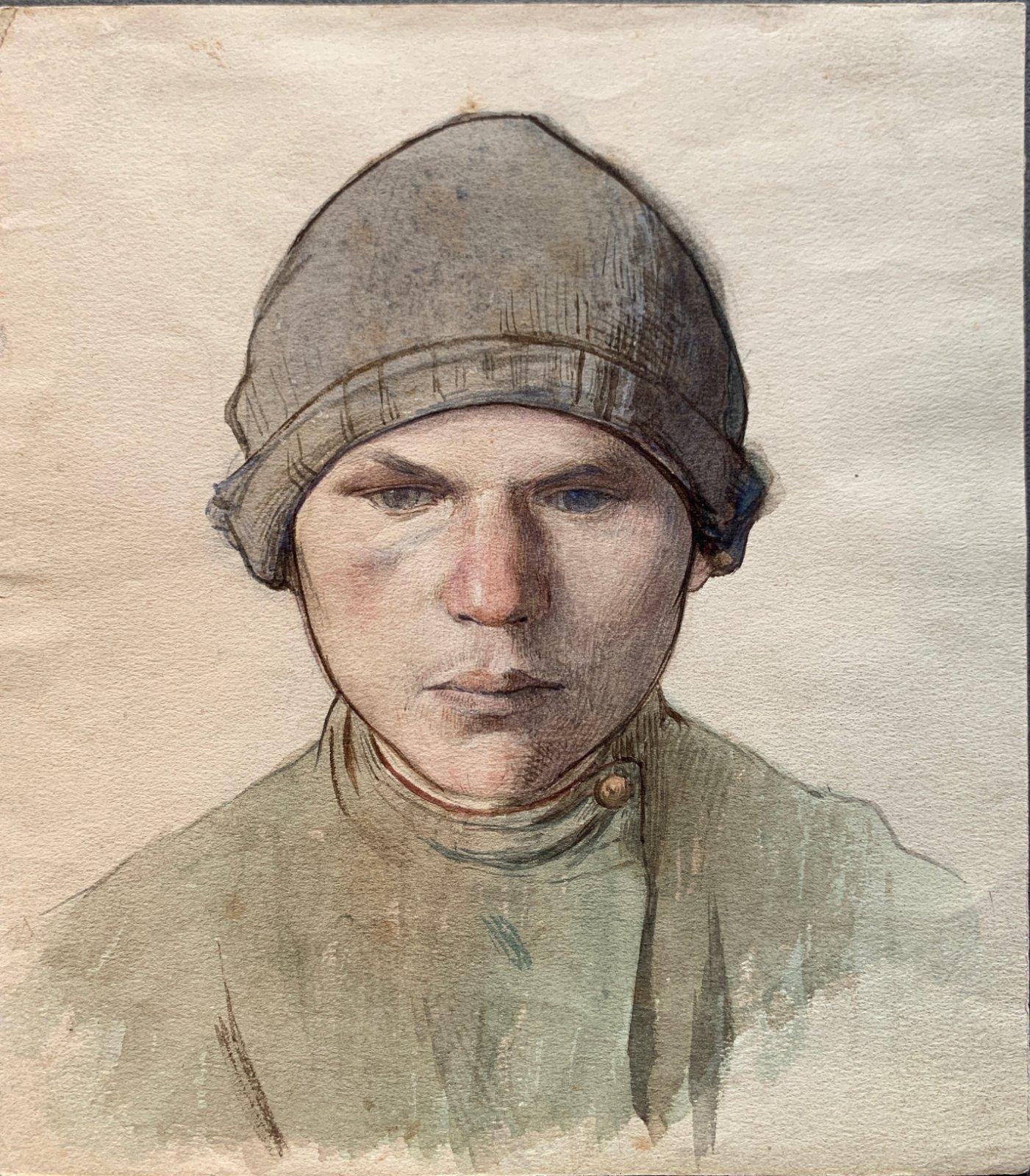 Jean-Pierre Laurens | Portrait d'un prisonnier au bonnet | MutualArt
