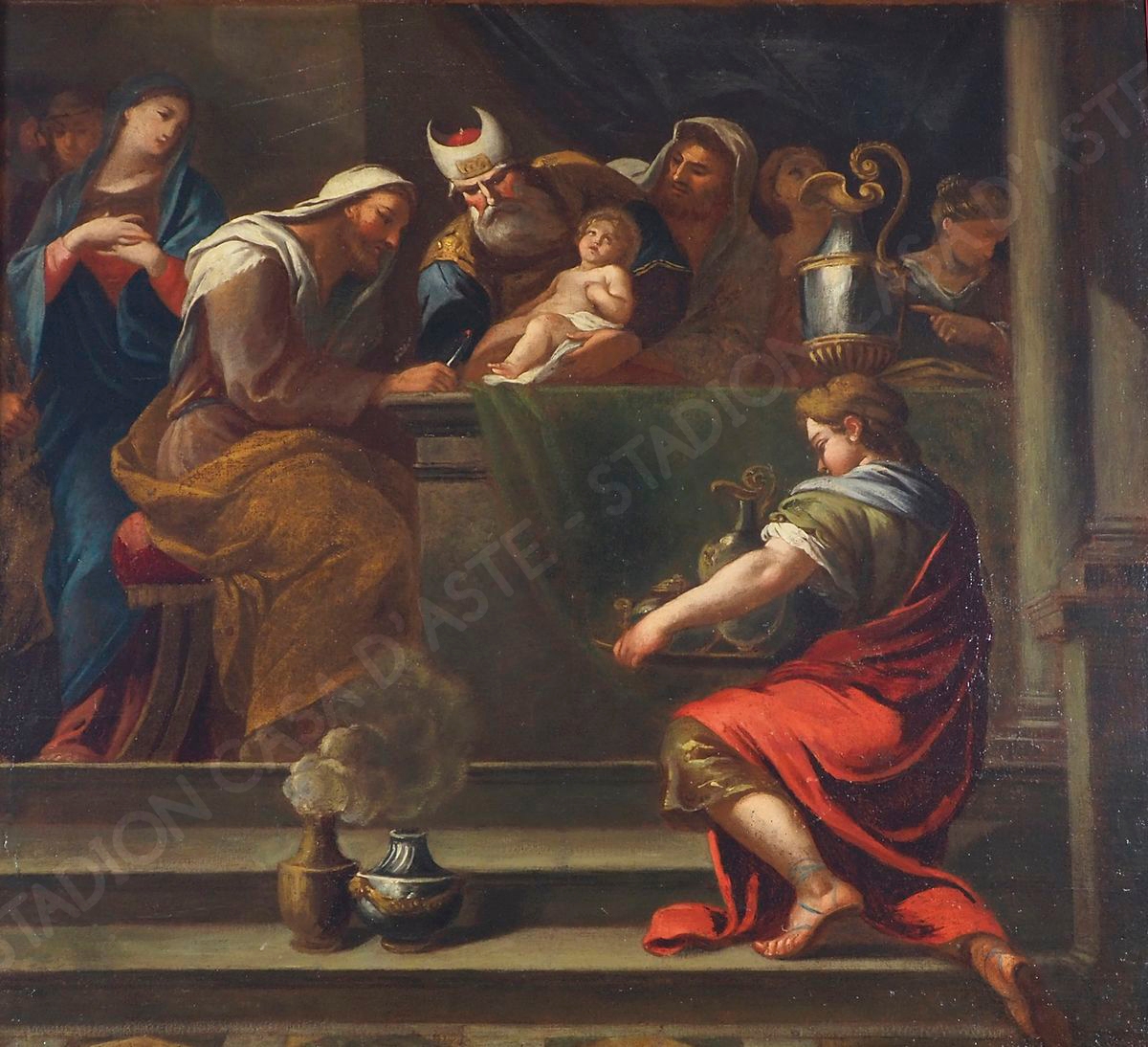 Neapolitan School, 17th Century | Circoncisione di Cristo | MutualArt