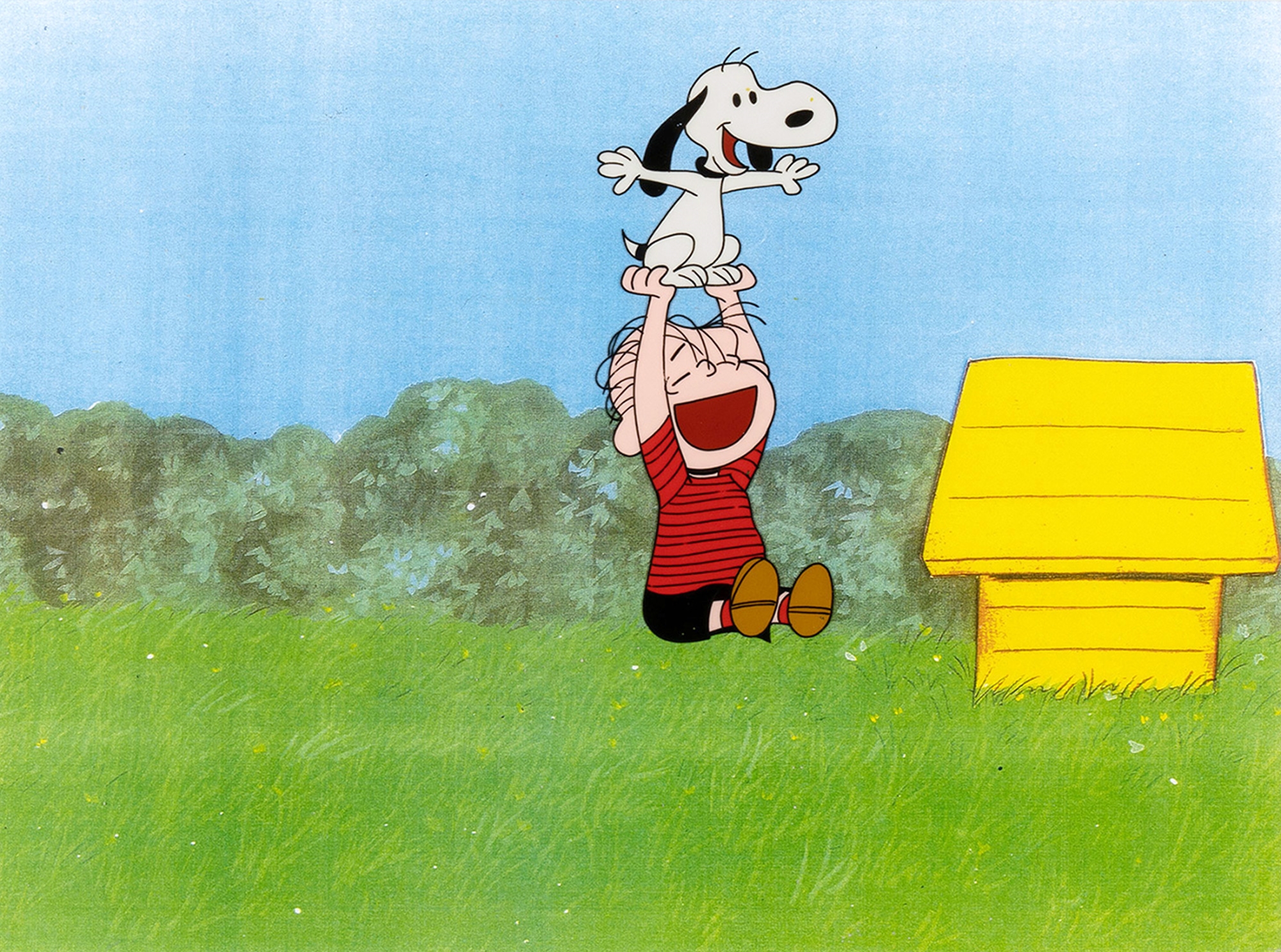 Bill Melendez | Peanuts Animation Cel (Charlie Brown and Snoopy) (Circa ...