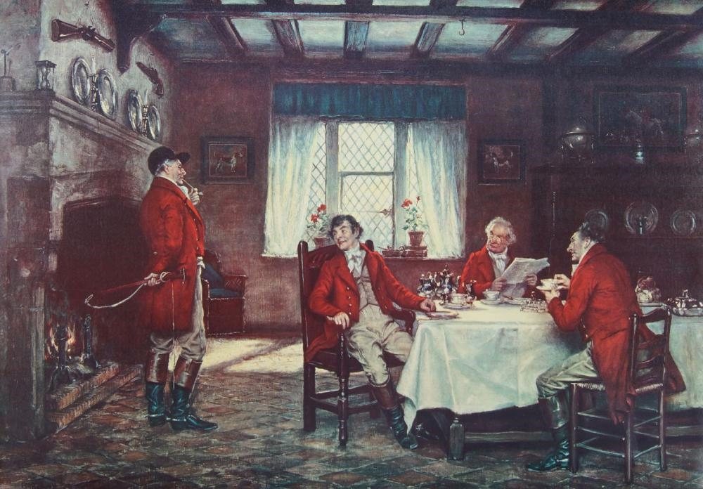 Frank Moss Bennett | British Colonial Hunt/The Hunt Breakfast and ...