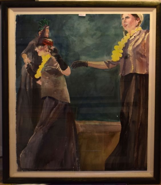 David Remfry | Alarmed stiltwalkers (1988) | MutualArt