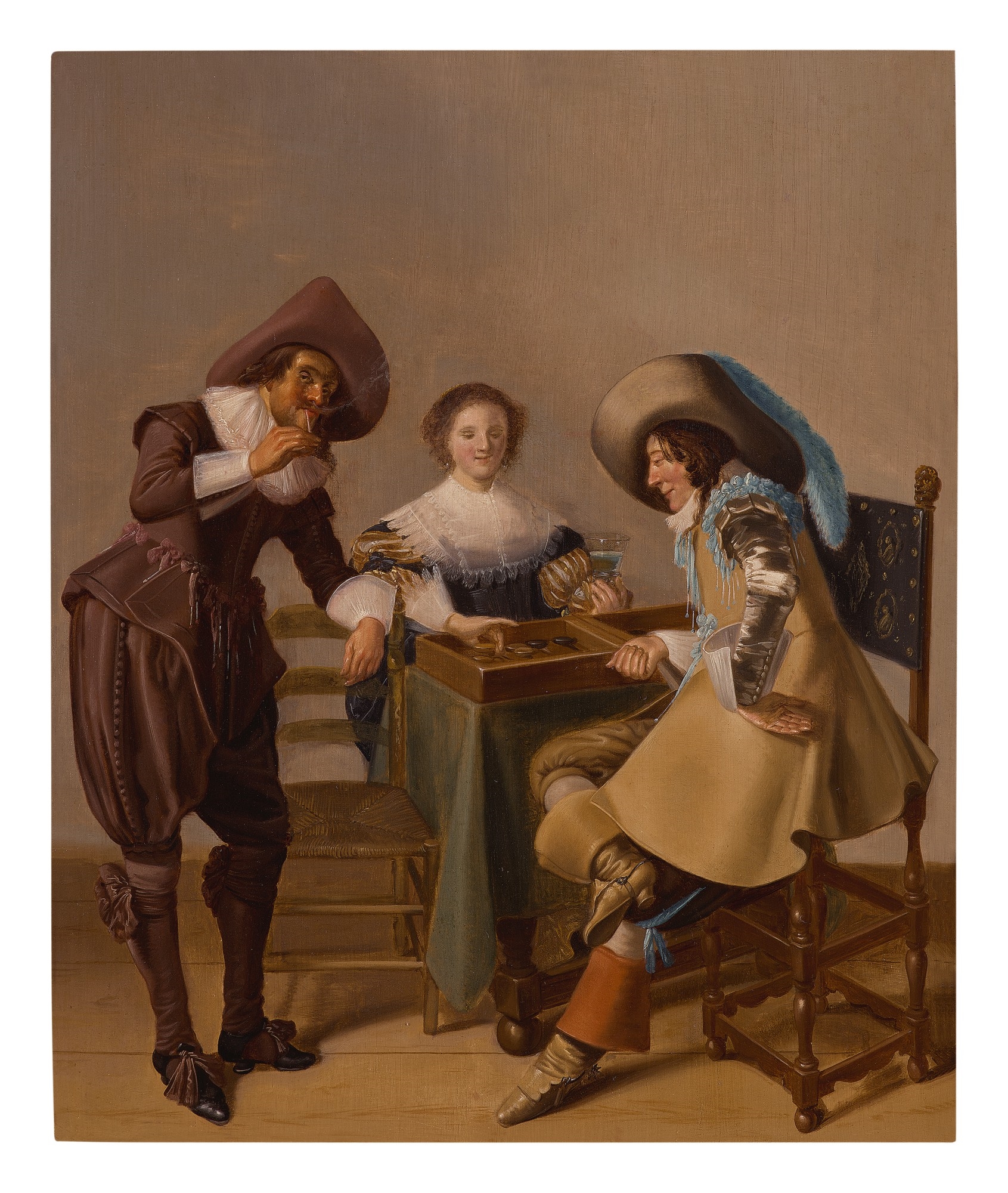 Dirck Hals | TRIC-TRAC PLAYERS | MutualArt